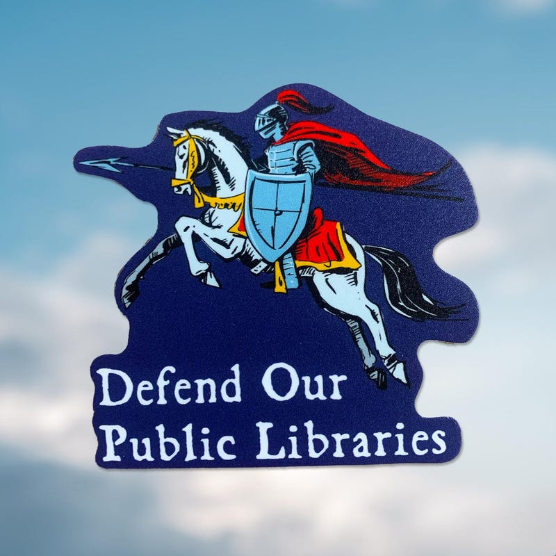 Library Sticker - Etsy