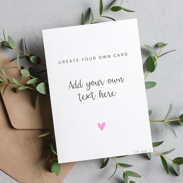 Make Your Own Cards - Etsy