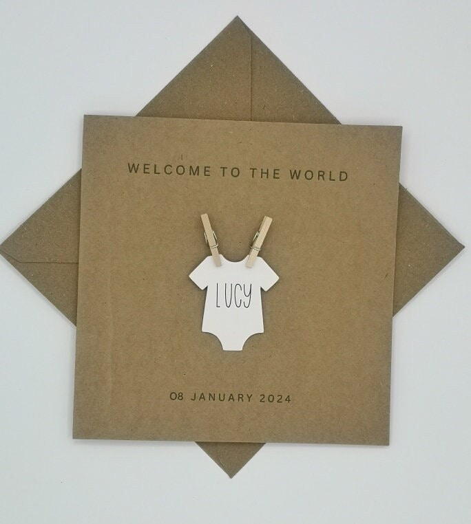 Personalised Twin New Baby Card: Congratulations on the Birth, Welcome ...