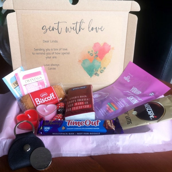 Personalised Hug in a Box Pick Me up Thinking Of - Etsy UK