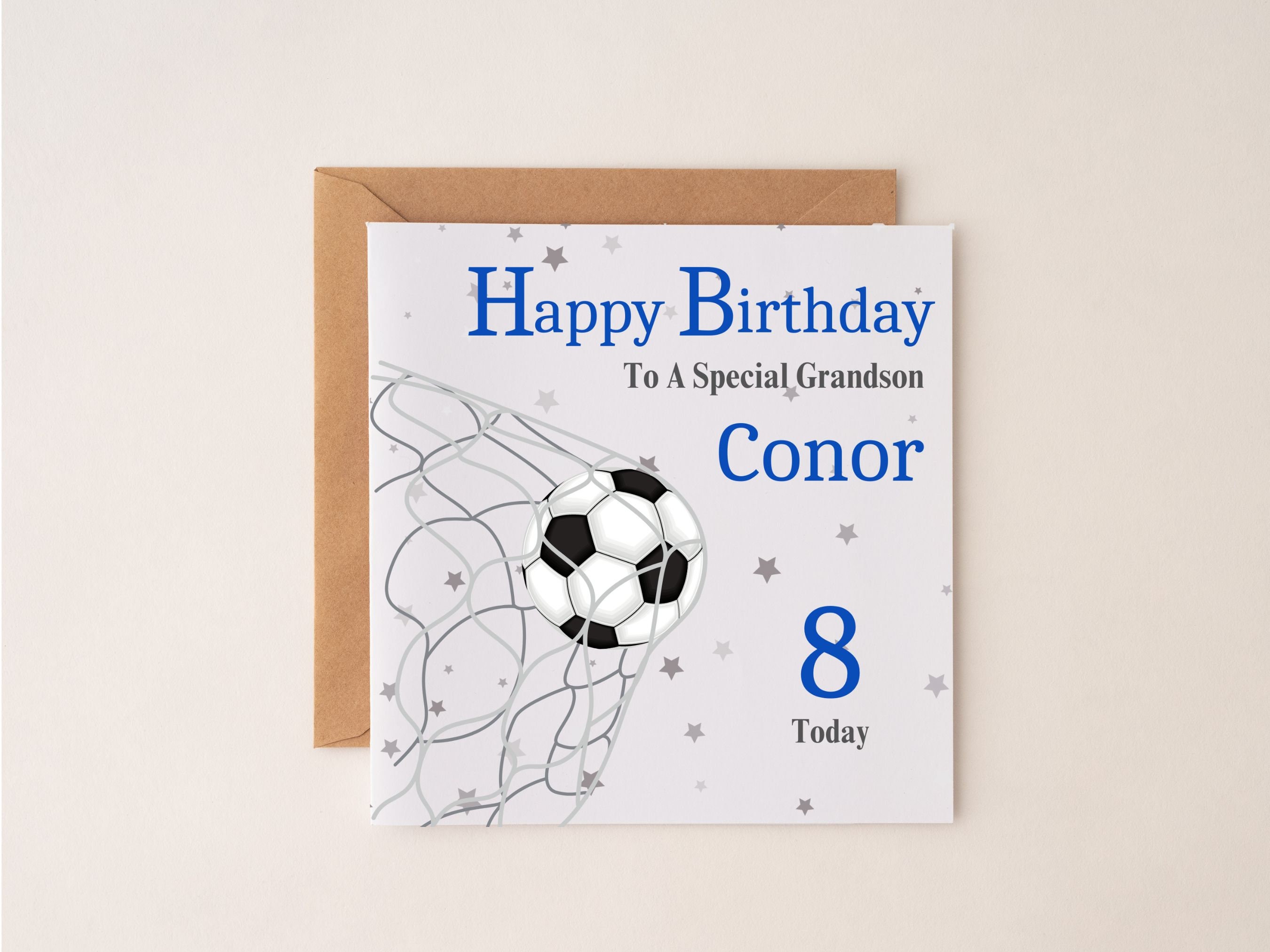 Personalised Football Birthday Card Son Nephew Brother Dad Grandson ...