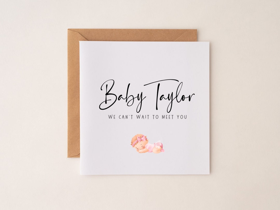 Personalized Baby Shower Card: New Parents Card - Etsy