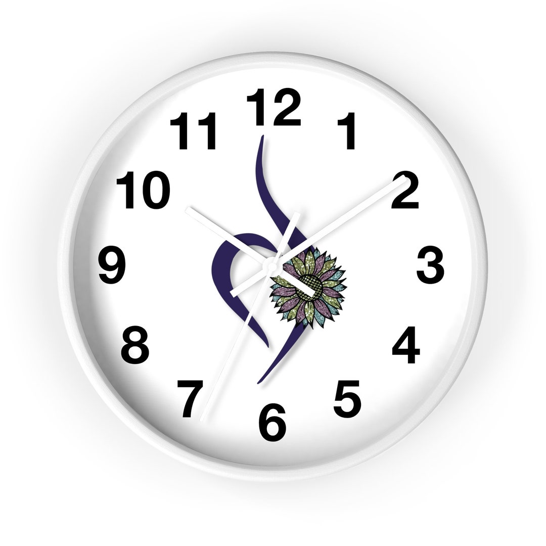 Eating Disorder Symbol Recovery Gift Wood Frame Wall Clock 10inch ...
