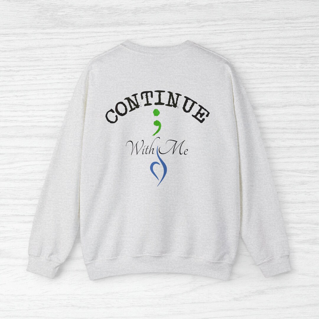 Eating Disorder Recovery Back Print Crewneck Pullover Sweatshirt for ...