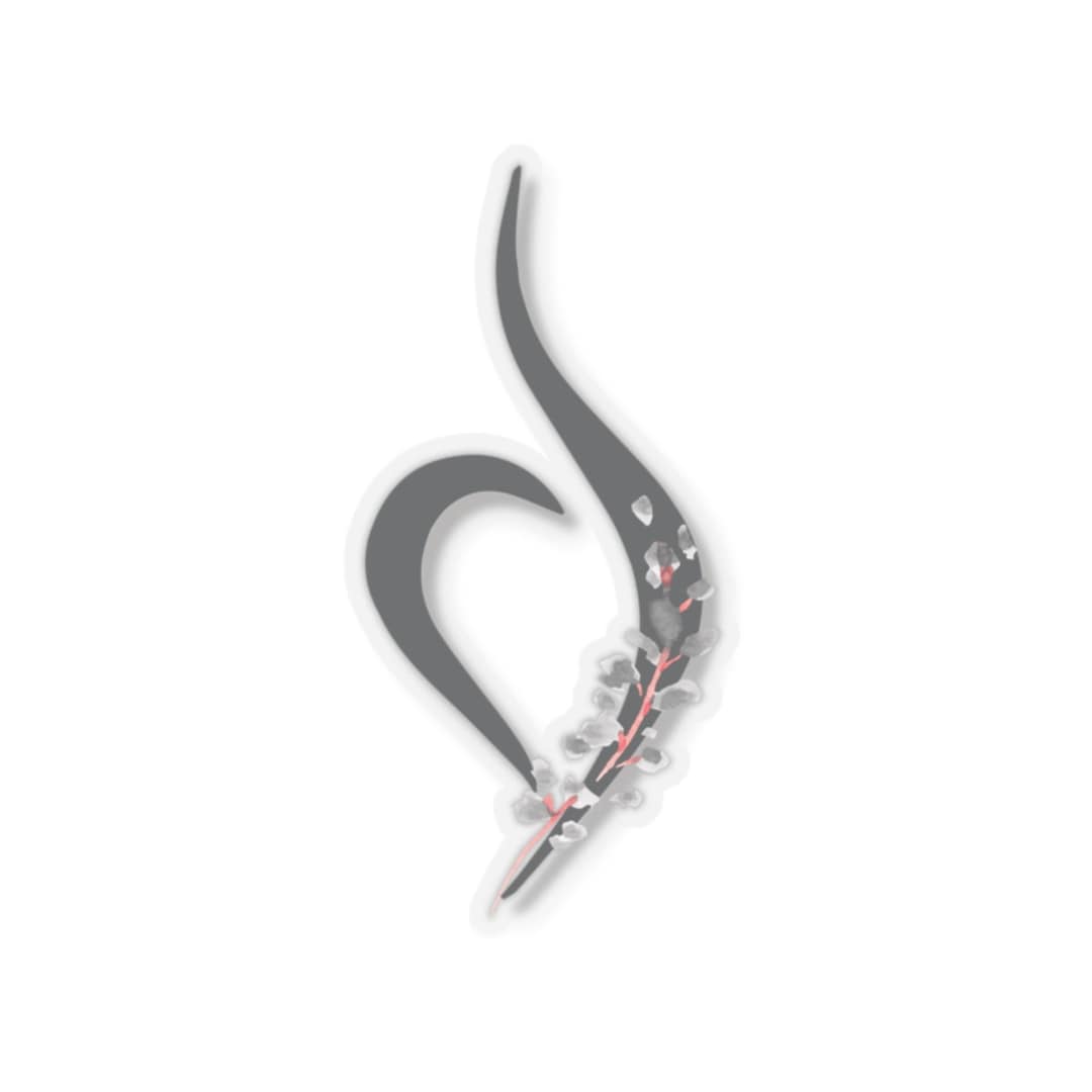 NEDA Eating Disorder Symbol Transparent Kiss Cut Sticker Decal, Mental Health Recovery Anorexia ...