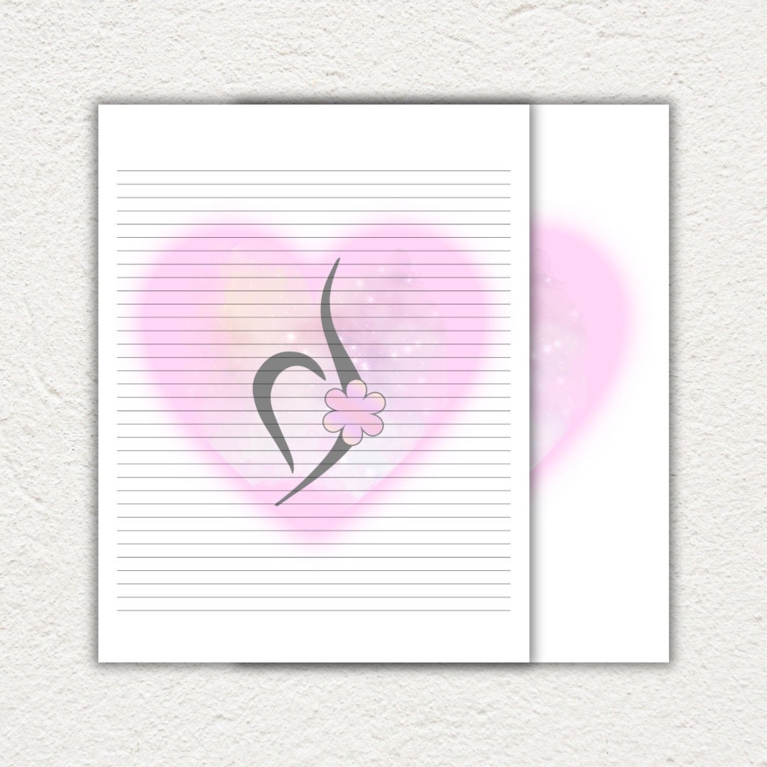 Eating Disorder Symbol, Letter Writing, Stationery Paper, Personalized ...
