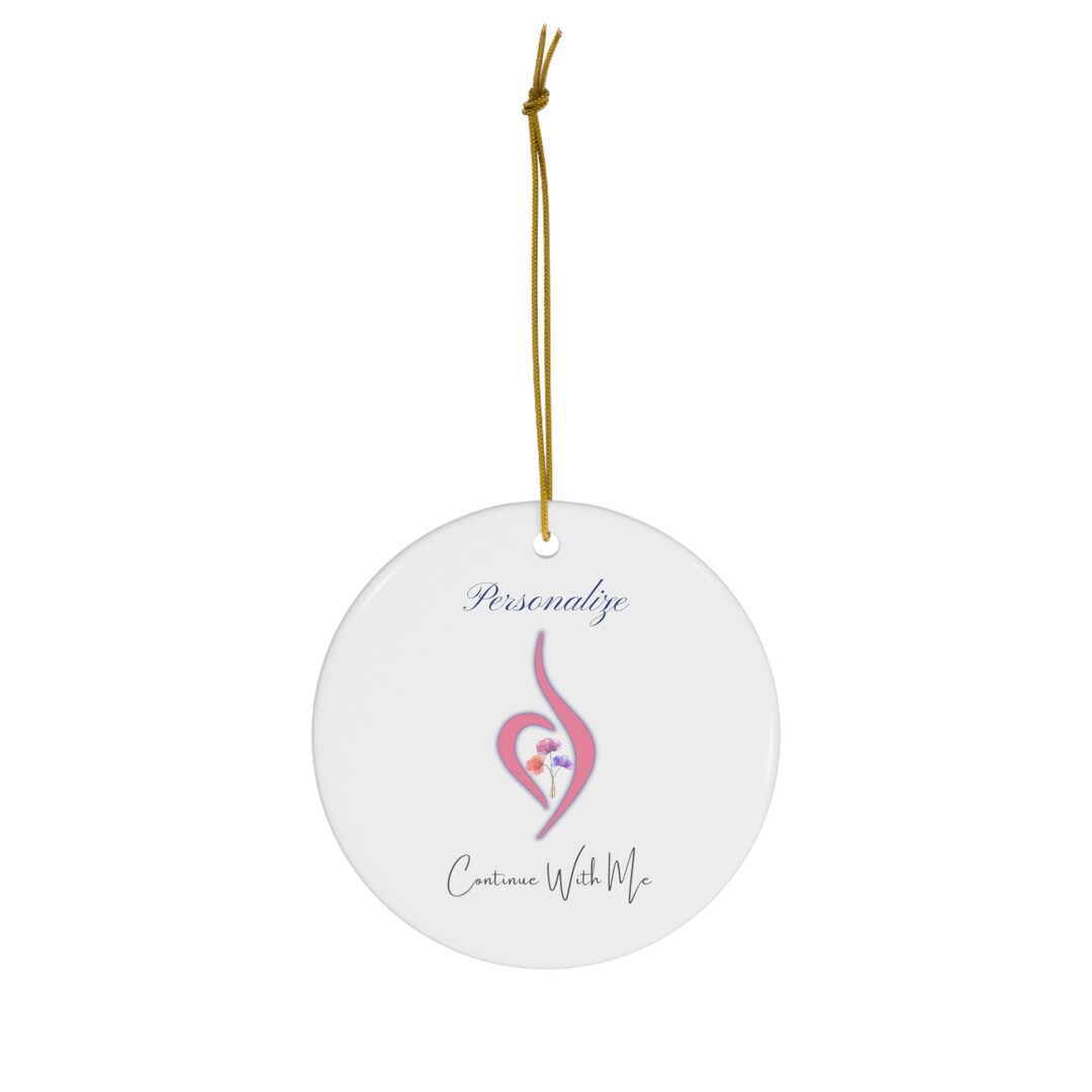 Personalized Mental Health Recovery Gift Ceramic Ornament NEDA Support ...