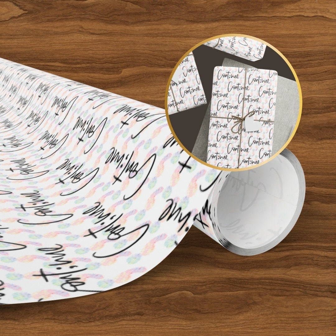 Mental Health Recovery Gift Wrapping Paper Addiction Eating Disorders ...