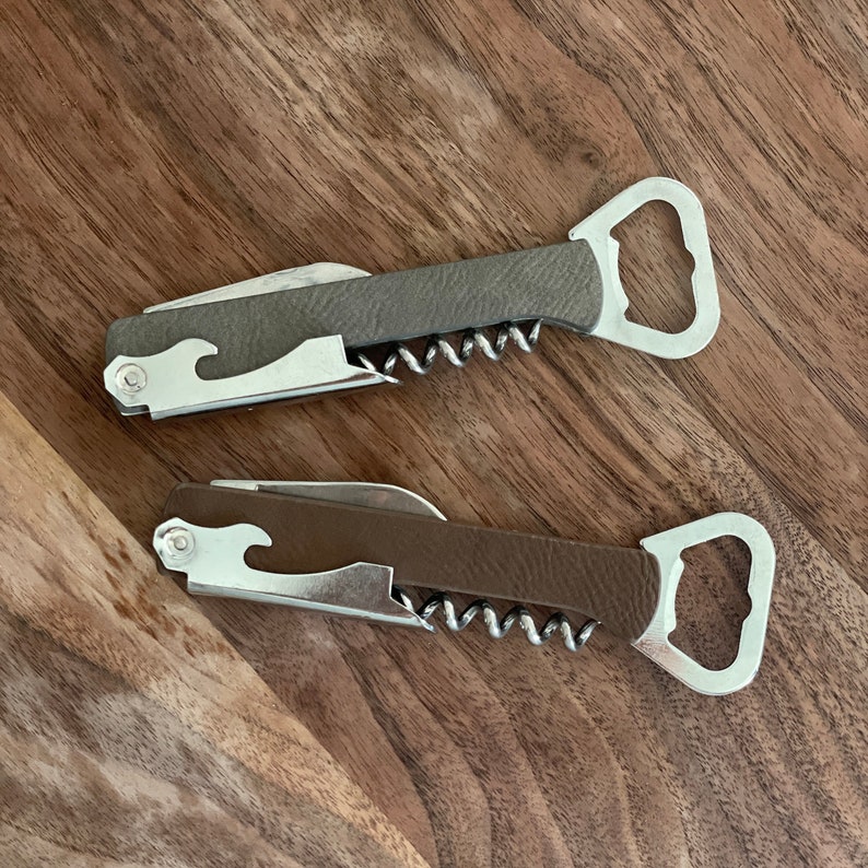 Father's Day Engraved Corkscrew Opener, Personalized Leatherette Wine ...