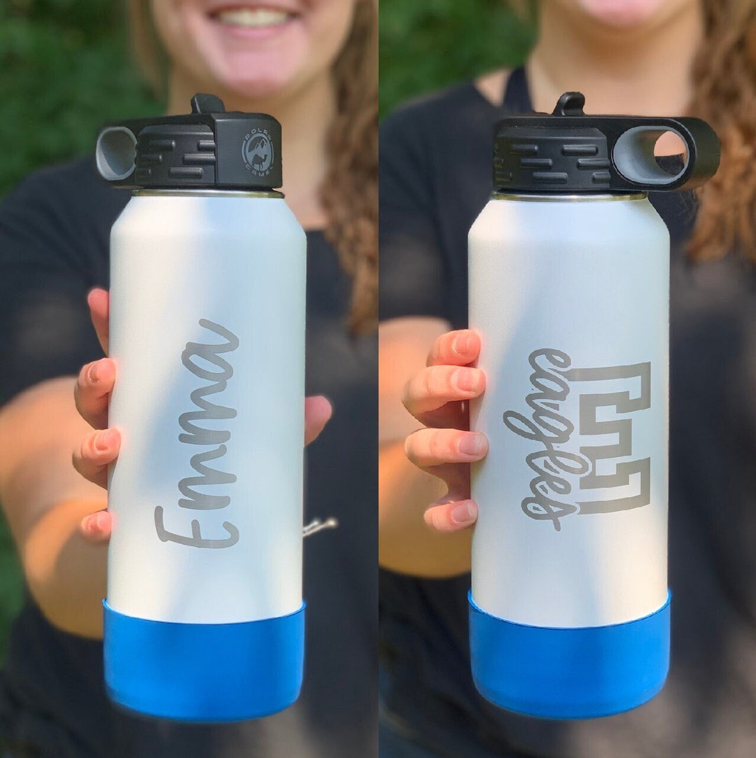 School Pride Water Bottle, 32oz Water Bottle, Laser Engraved Water ...