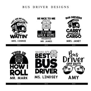 Bus Driver Gift: Custom Laser Engraved Stainless Steel Tumbler - Etsy