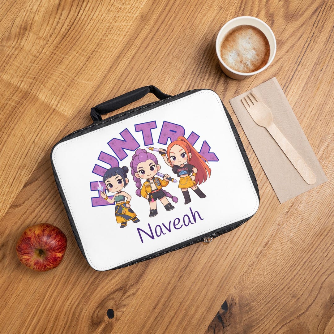 K-pop Demon Hunters Huntrix Lunch Bag, Insulated Lunchbox, Reusable ...