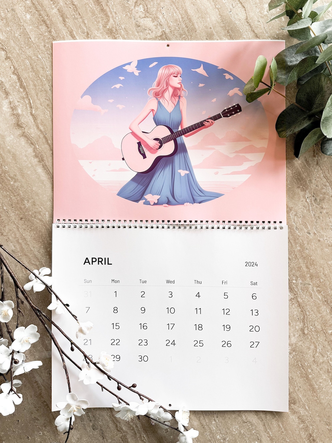 Taylor 2024 Calendar, Swiftie Calendar, Eras Tour Gift, Taylor Era ...