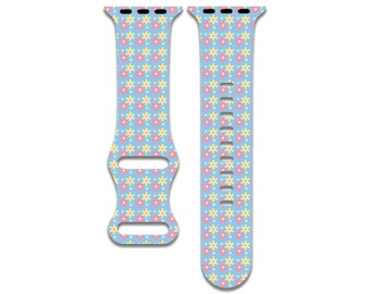 Abstract Dots, Pink Watch Band Compatible With Apple Watch Series 1-9 ...