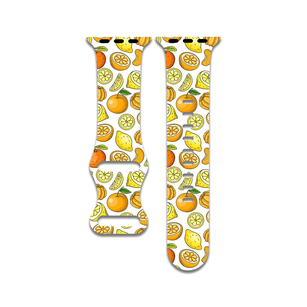 Orange and Lemons, Summer Fruit Watch Band Compatible With Apple Watch ...