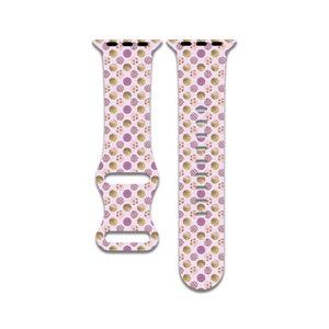 Abstract Dots, Pink Watch Band Compatible With Apple Watch Series 1-9 ...