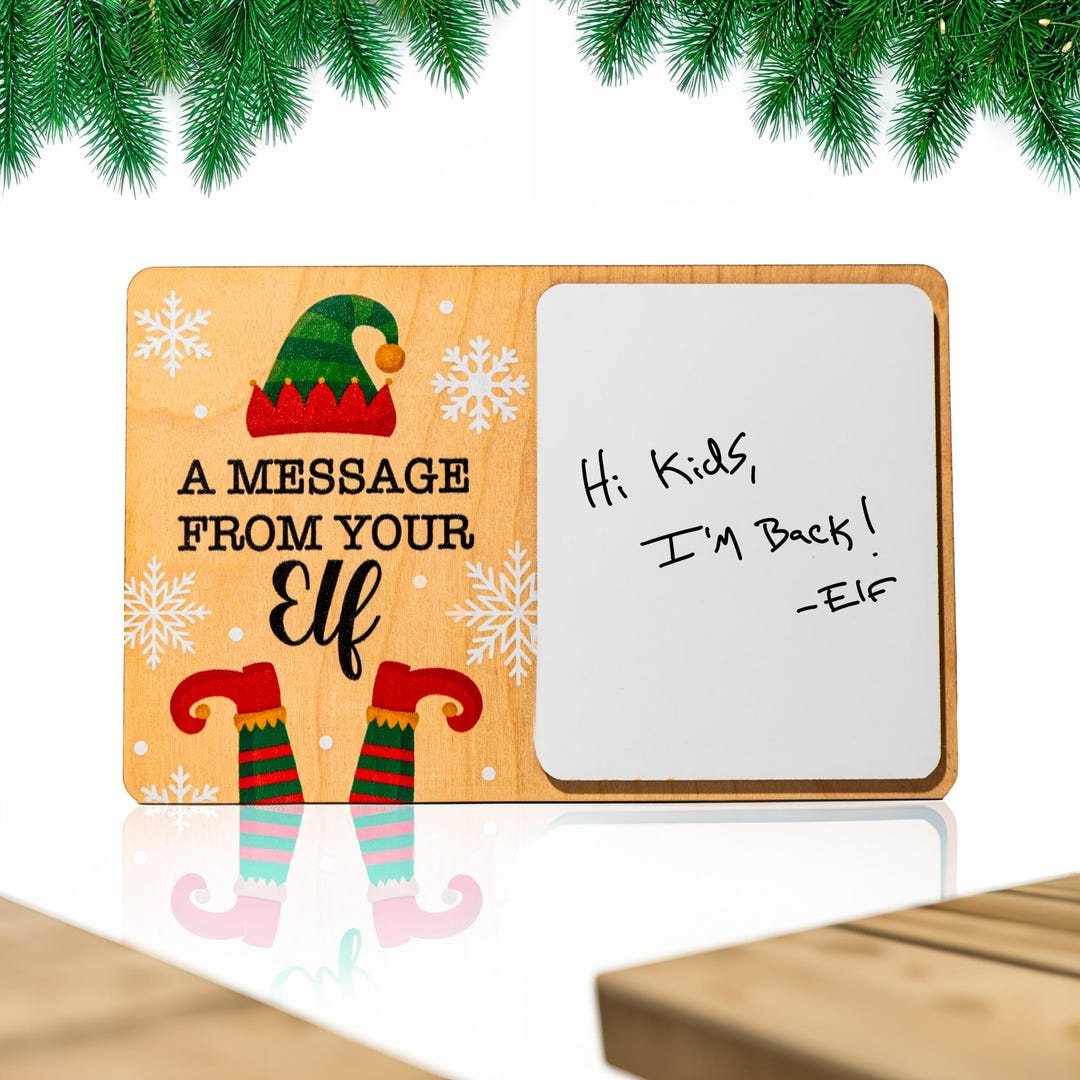 Elf's Greeting: Elf Communication Board, Elf Whiteboard Messages ...