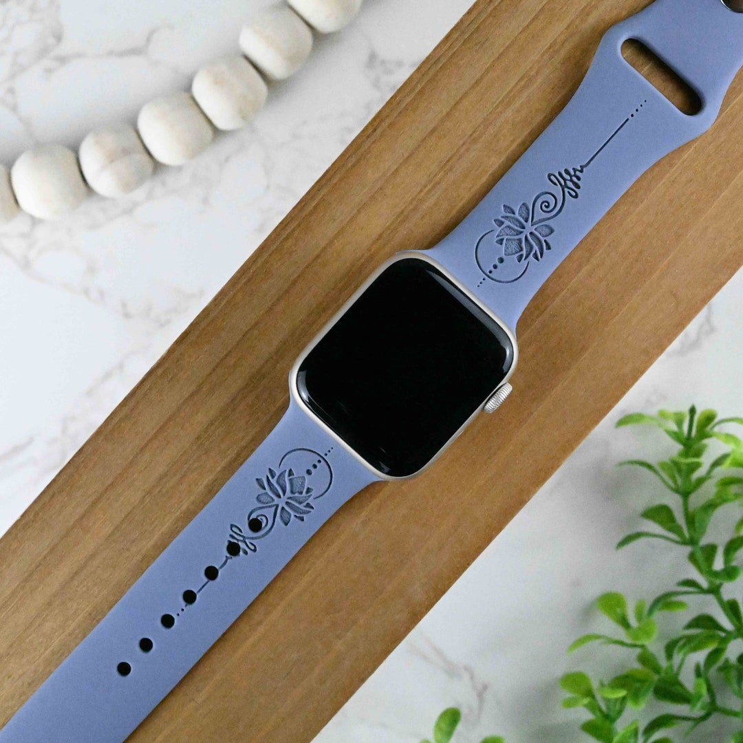 Lotus, Mandala, Henna Watch Band Compatible With Apple Watch Series 1-9 ...