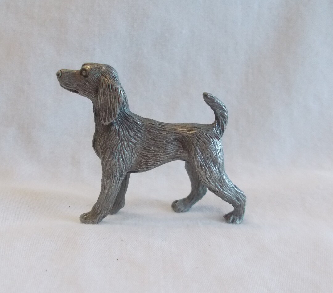 Pewter~spaniel~dog~puppy~figurine~cocker~springer~brittney~hunting Dog ...
