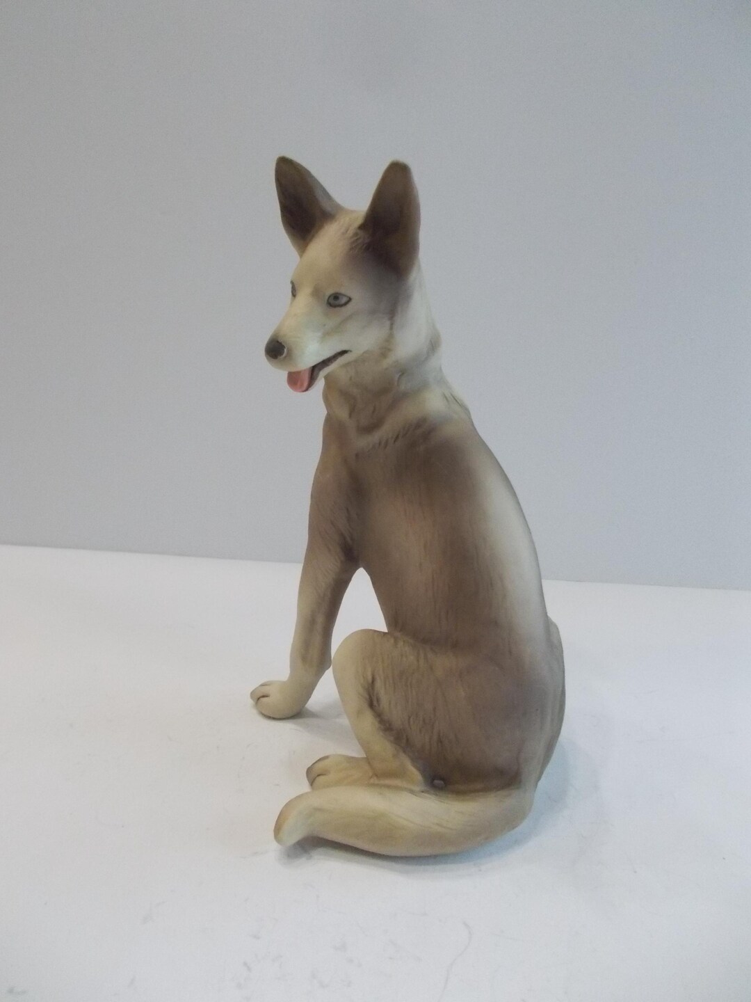 Husky~dog~figurine~statue~alaska~sled Dog~1978~porcelain~signed~6 3/4 ...