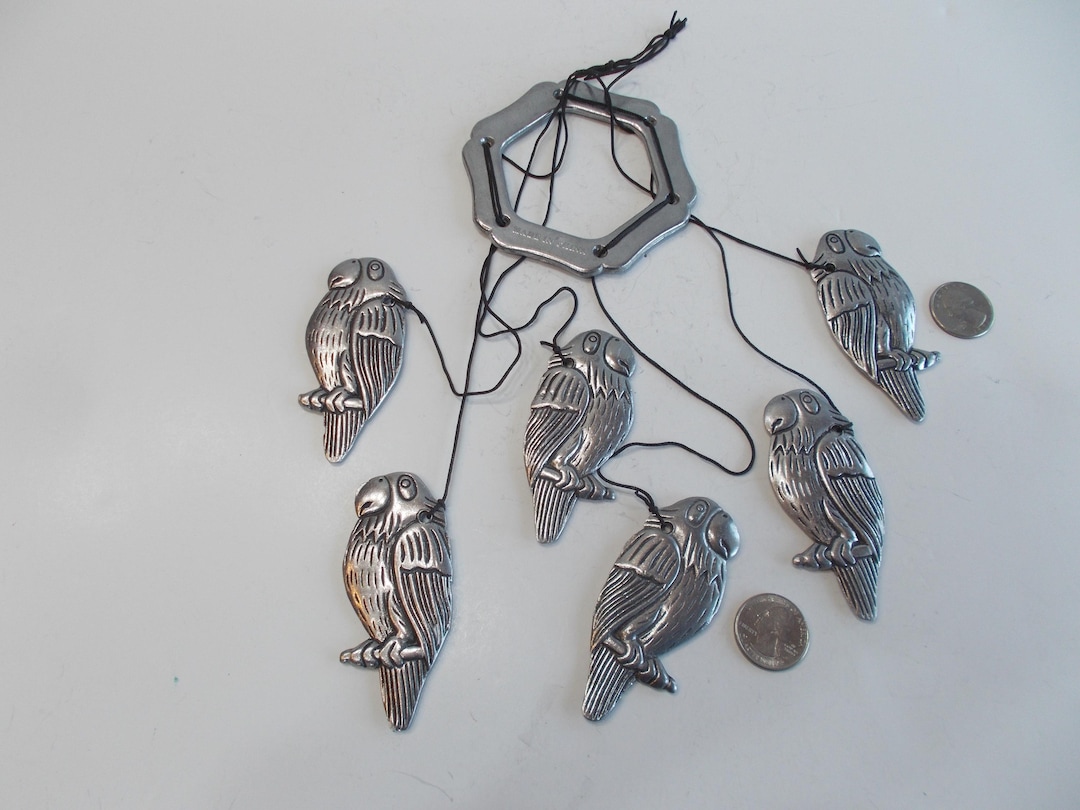 Parrot~wind Chimes~pewter~old Stock~very Nice~indoor~outdoor~gift - Etsy