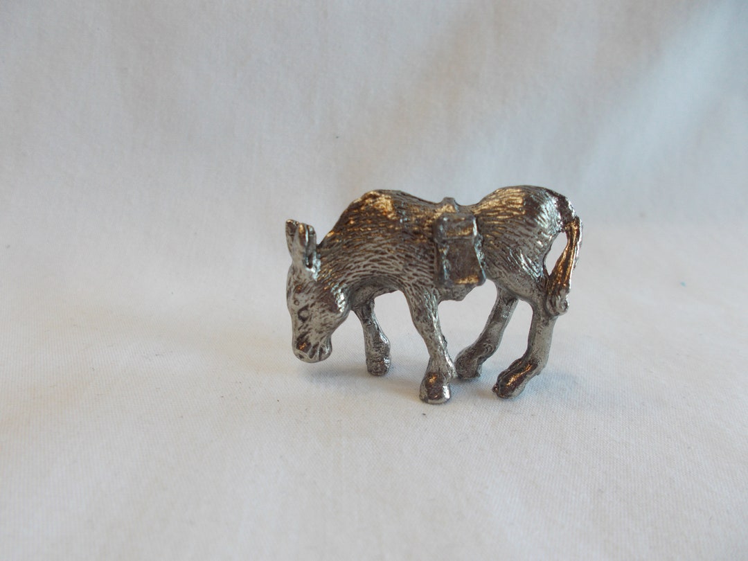 Pewter~donkey~figurine~jackass~mule~burro~tired~old~mule - Etsy