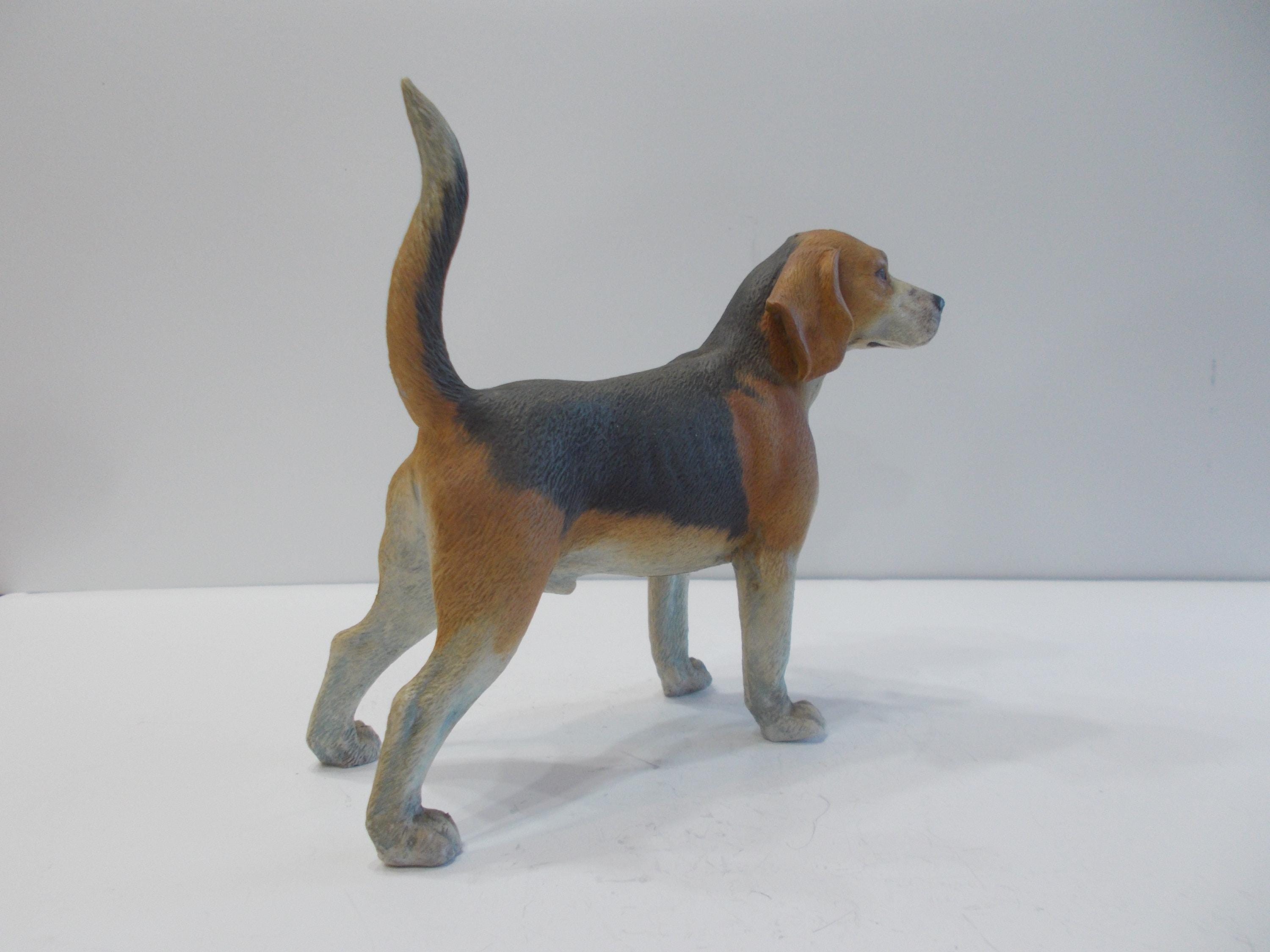 Beagle~dog~figurine~statue~60's~porcelain / Ceramic~hound~hunting~gun ...