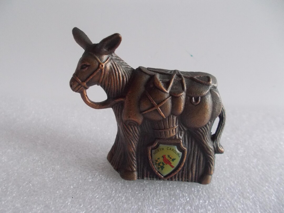 Metal~donkey~figurine~jackass~pack Mule~burro~souvenir~90's - Etsy