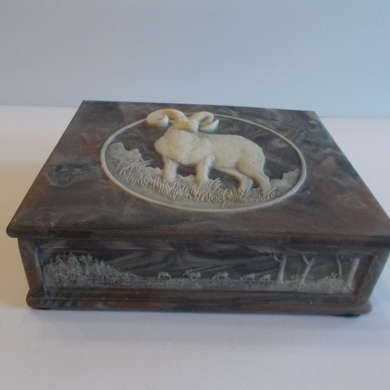 Incolay Stone Jewelry Box - Etsy