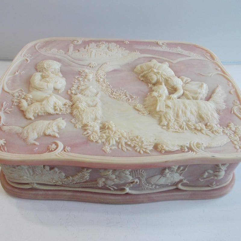 Incolay Jewelry Box - Etsy