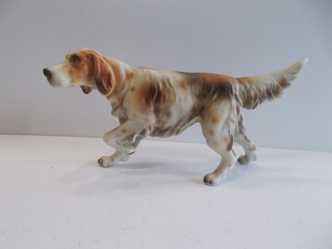 Antique~vintage~english Setter~dog~statue~figurine~50's~60's~bird Dog ...