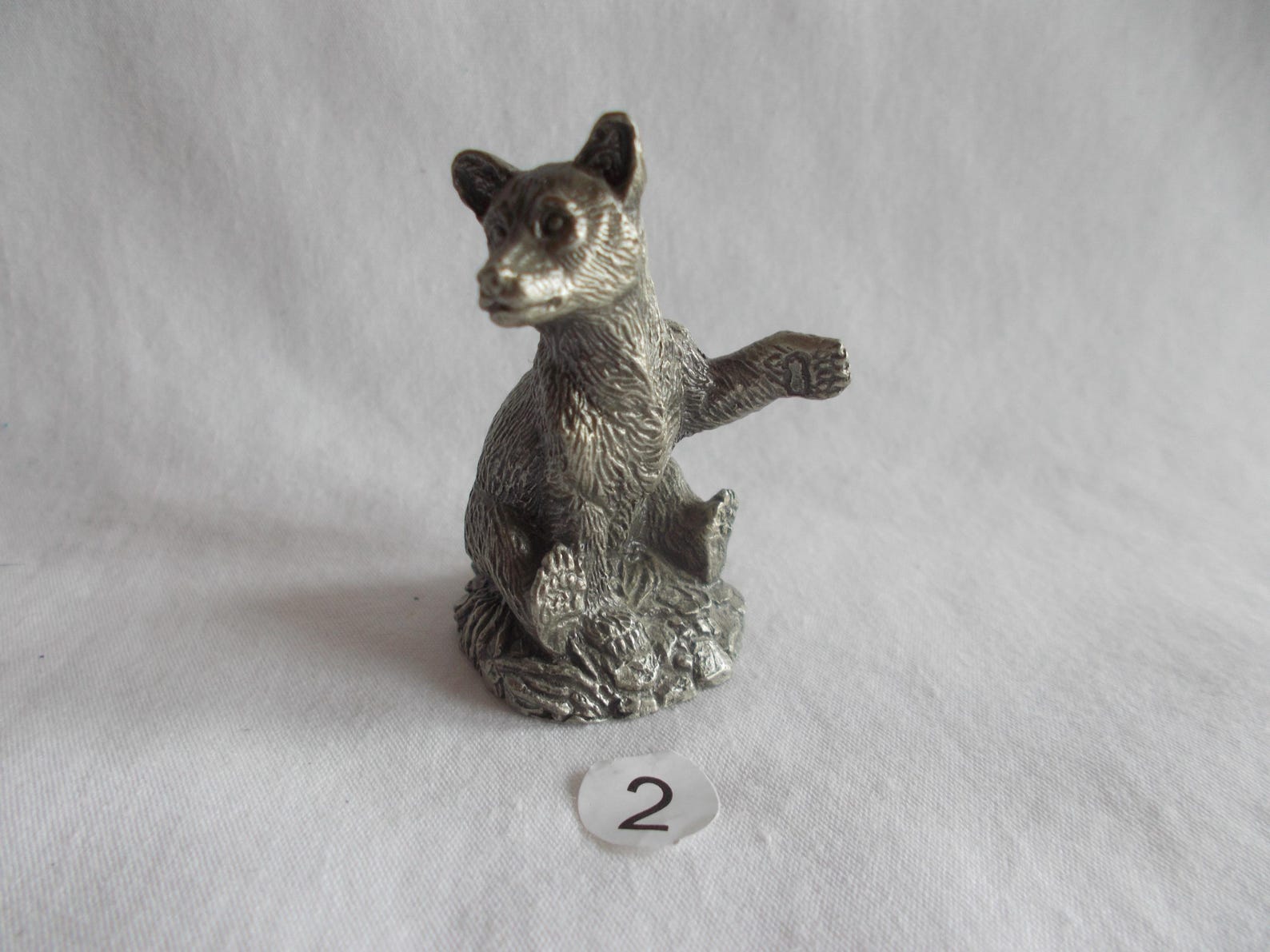 Vintage~pewter~squirrel~bear Cub~fawn~hedgehog~figurine~1980's~signed ...