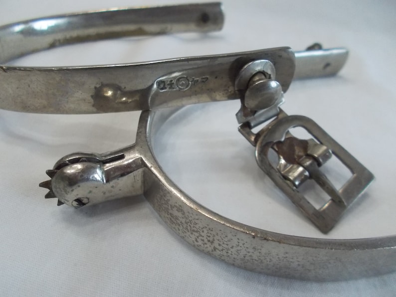Antique~english~military~spurs~signed~adult~horse Riding~equipment~fox ...