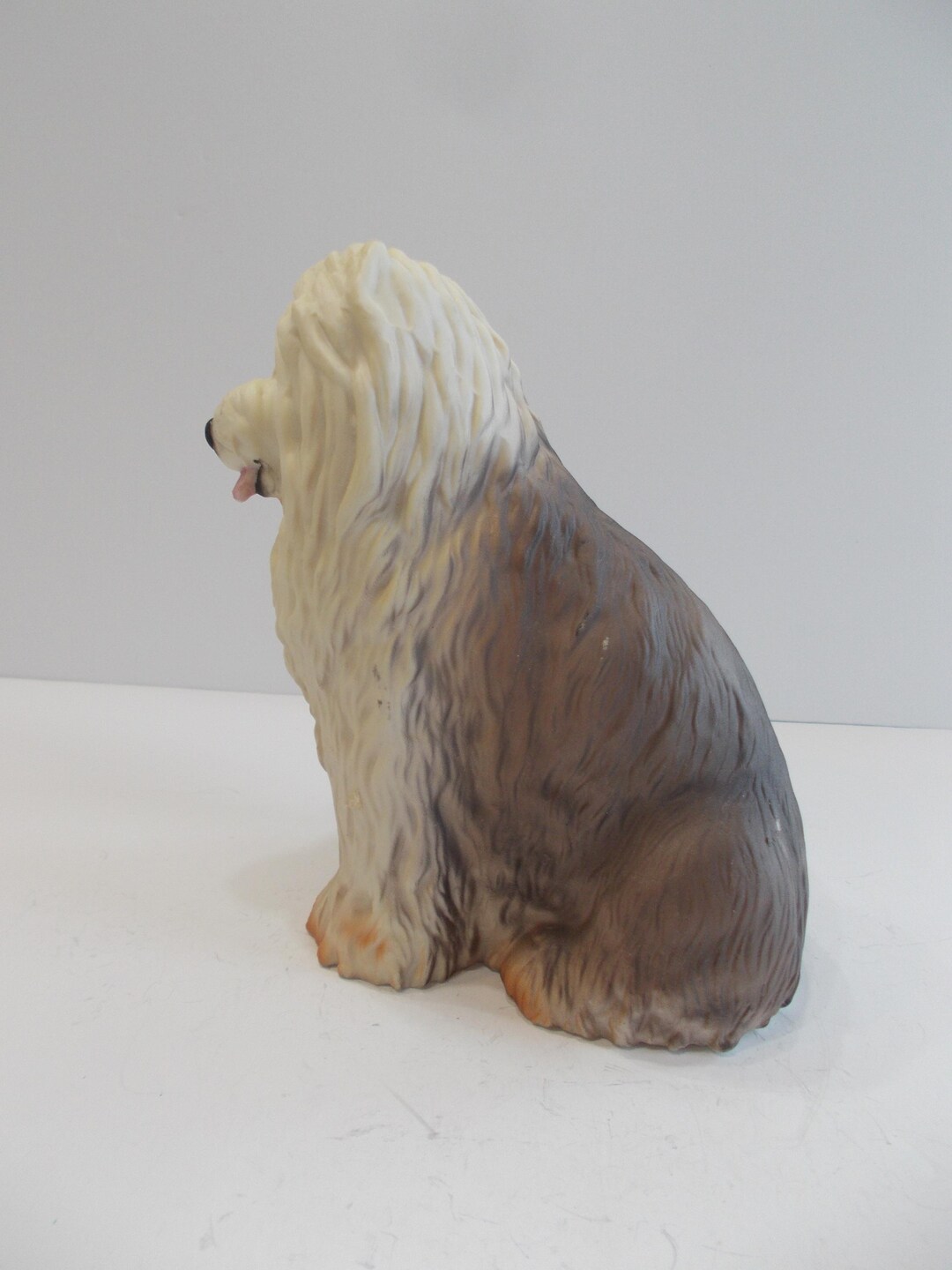 Vintage~sheepdog~figurine~statue~70's~porcelain~old Japan~signed~old ...