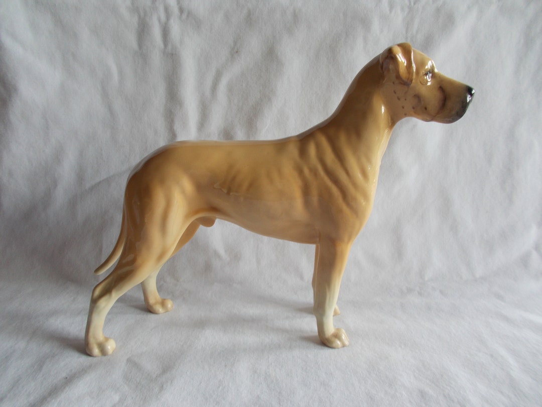 GREAT Dane~dog~statue~figurine~fawn~male~beswick~england~canine~art ...
