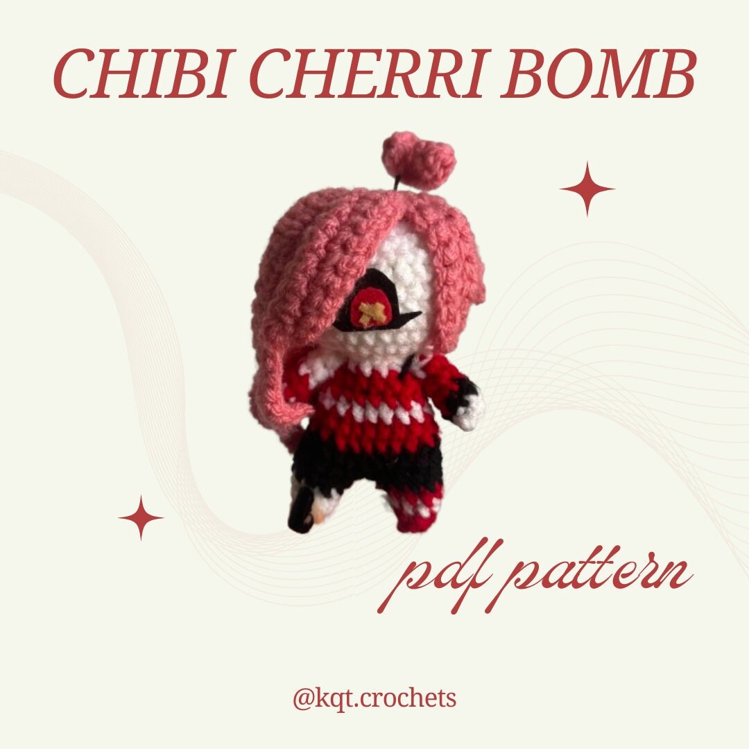 Chibi Cherri Bomb Hazbin Hotel Inspired Crochet Pattern - Etsy