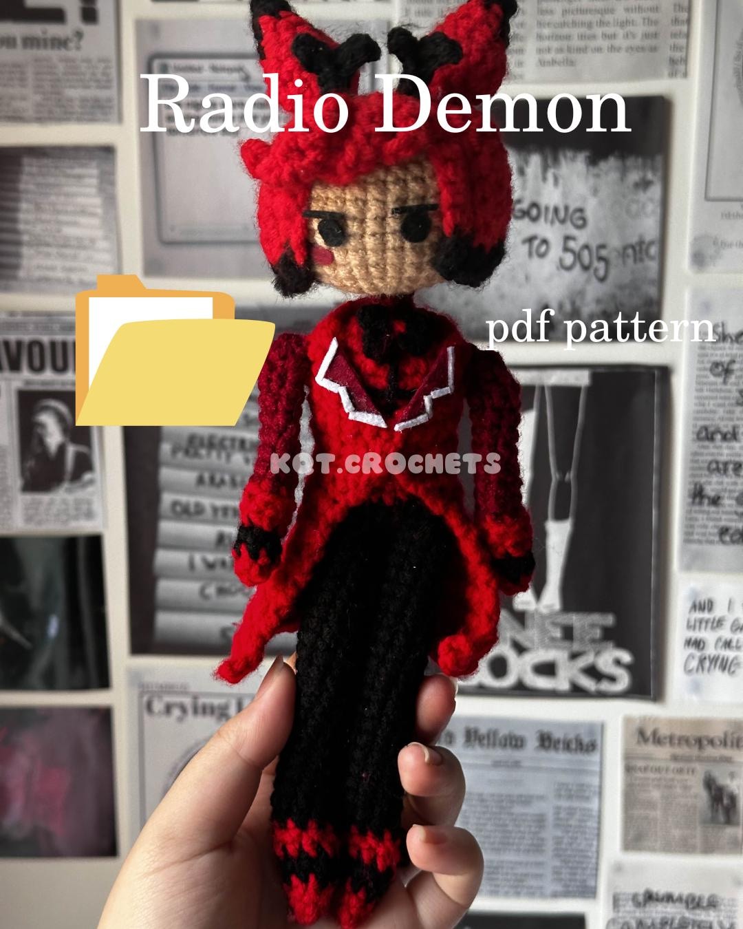 Radio Demon Crochet PDF Pattern - Etsy