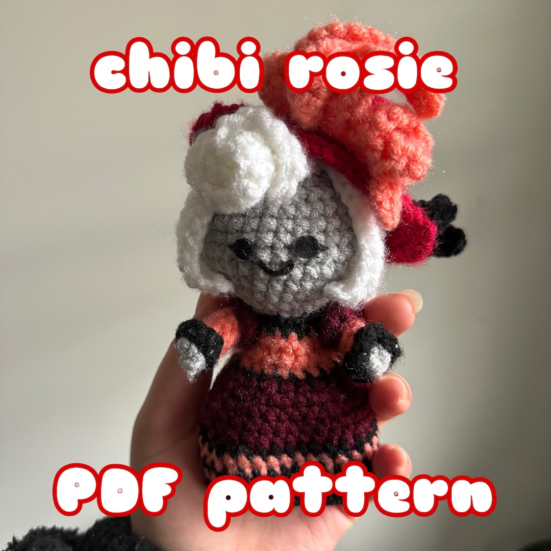 Chibi Rosie PDF Pattern Hazbin Hotel Inspired - Etsy