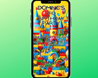 Birthday Bash, Editable, Invitation, Editable, Digital Download - Etsy