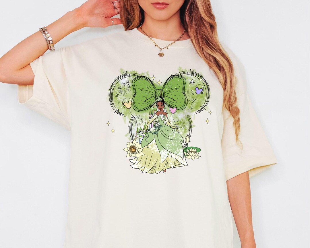 Disney Princess Tiana Shirt, Black Princess and Frog Tee, Tiana Mini ...