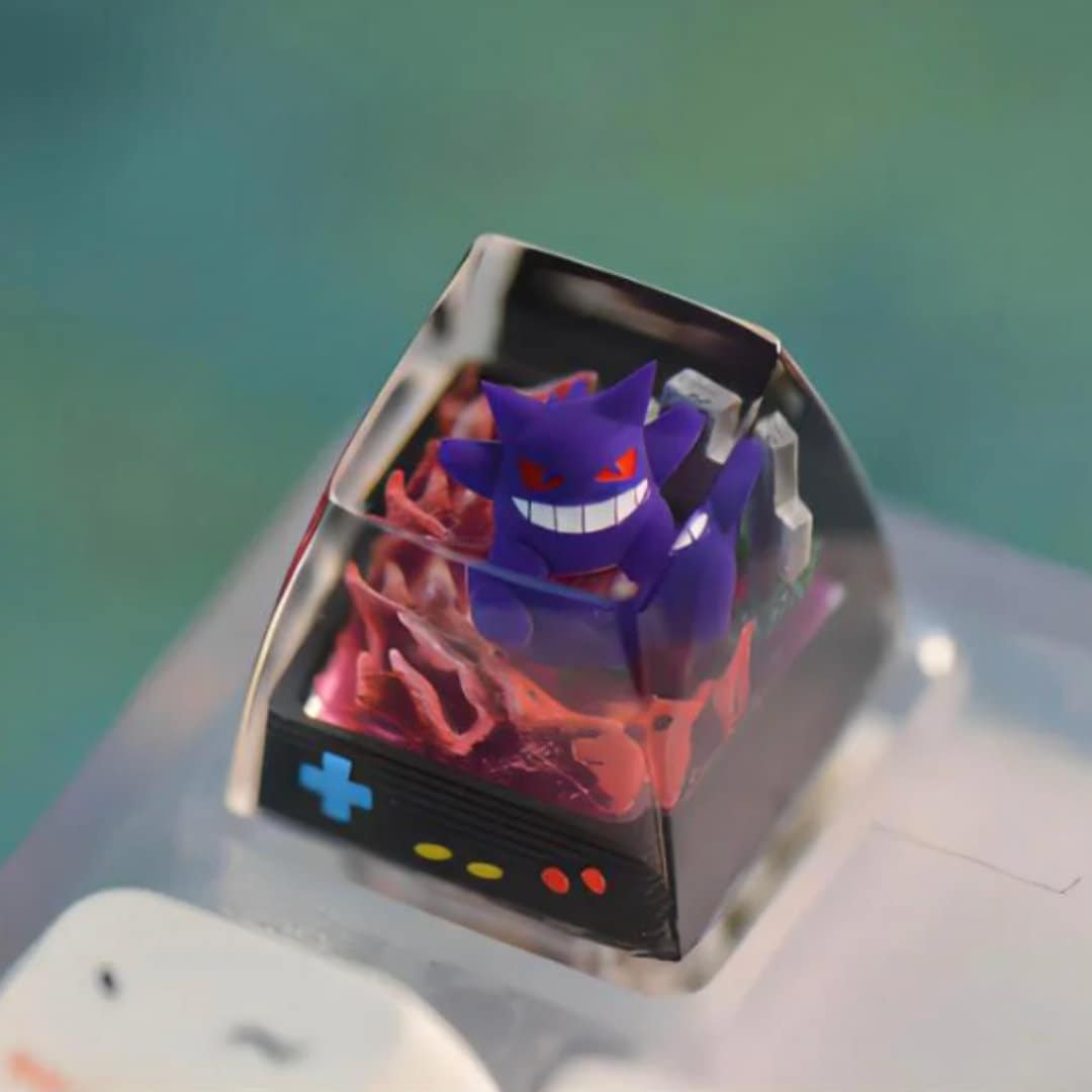 Gengar Keycap, Custom Made Gengar Keycaps, Pokemon Keycap, Pokemon ...