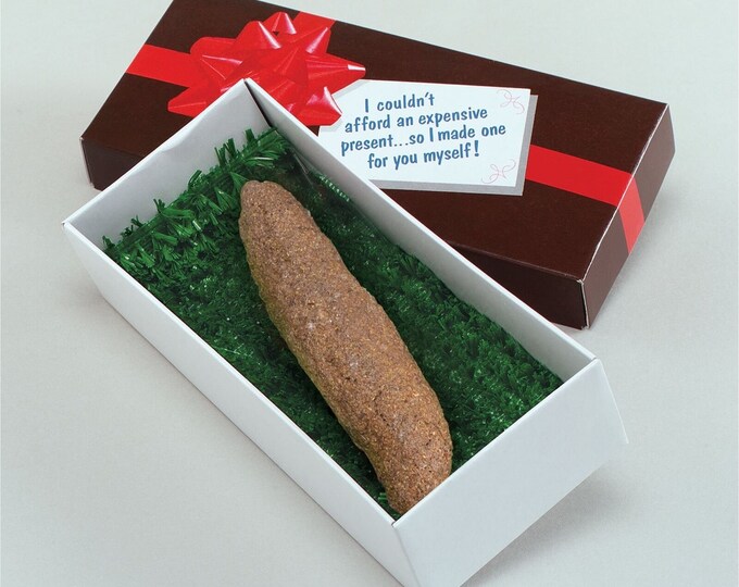 Fake Poo in a Gift Box Dog Poop Poopy Waste Turd Practical Joke Revenge ...