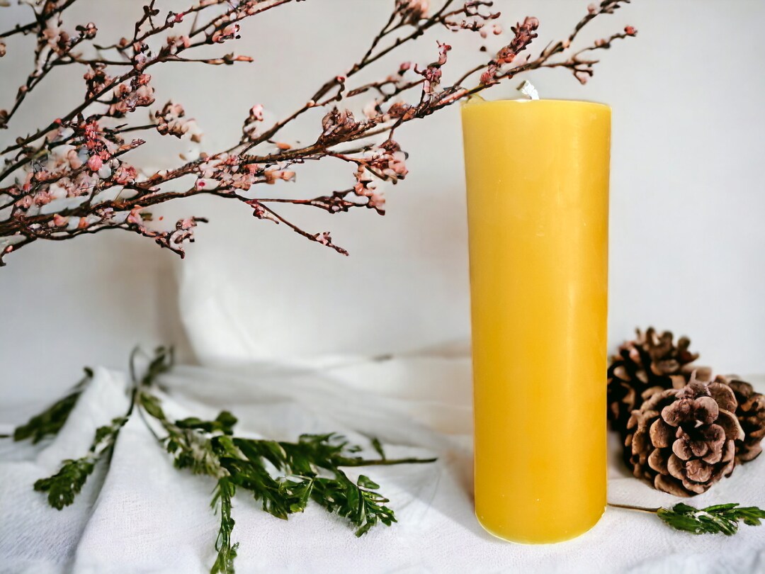 8.75 X 3 3 Day Devotional Candles 100% Beeswax Three Days of Darkness Survival Candle - Etsy