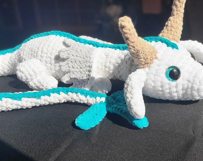 Jumbo Haku Themed Dragon Plush From Spirited Away - Etsy