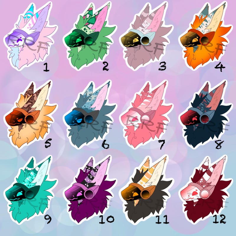 Protogen Reference Sheet Base - Etsy