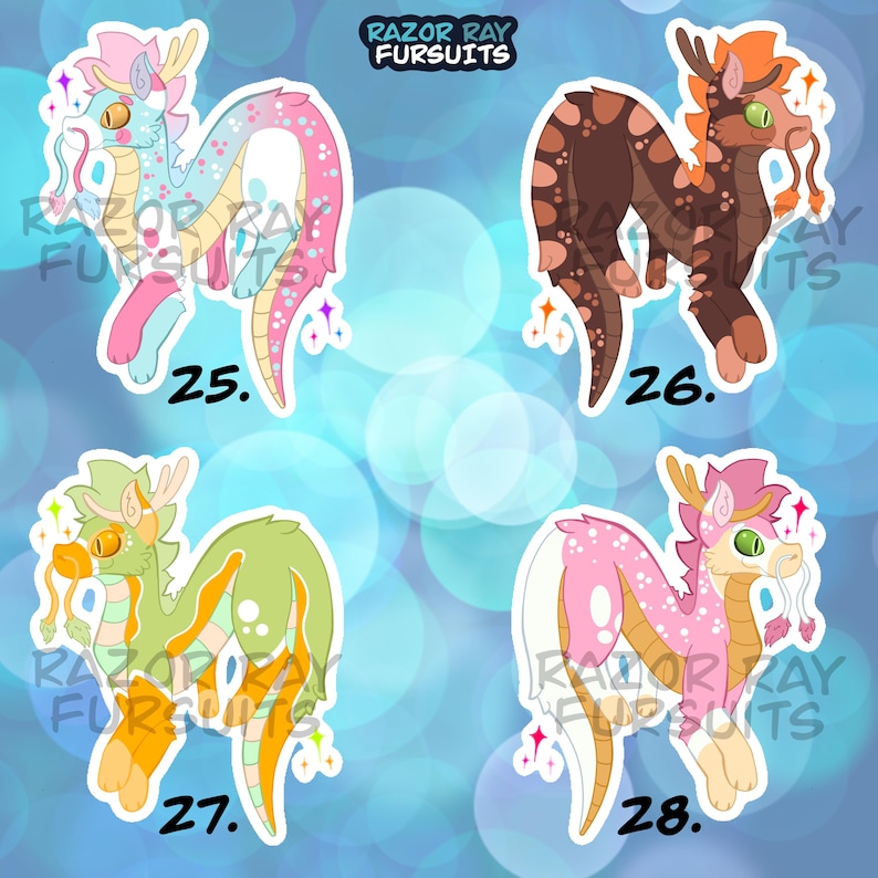 Fursona Adoptables // Chibi Noodle Dragon Adopts // Furry Fandom ...