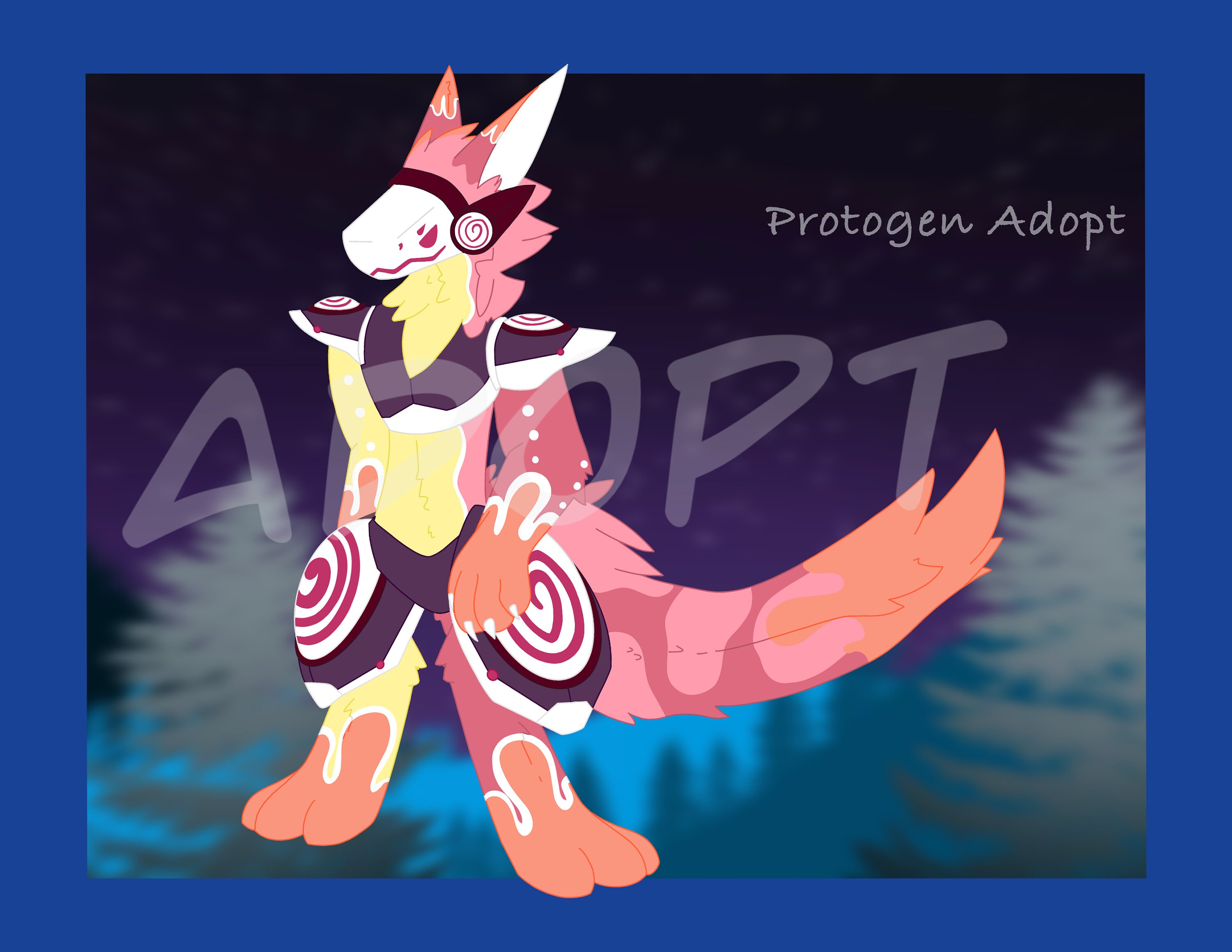 SALE Protogen Adopt Furry Fandom Adoptable Character / Fursona - Etsy