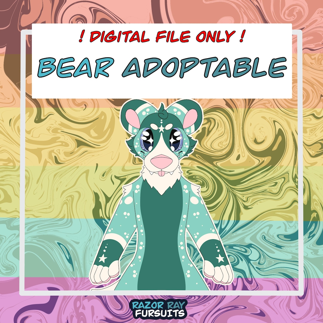 Fursona Adoptables // Full-body Bear Adopt // Furry Fandom Original ...