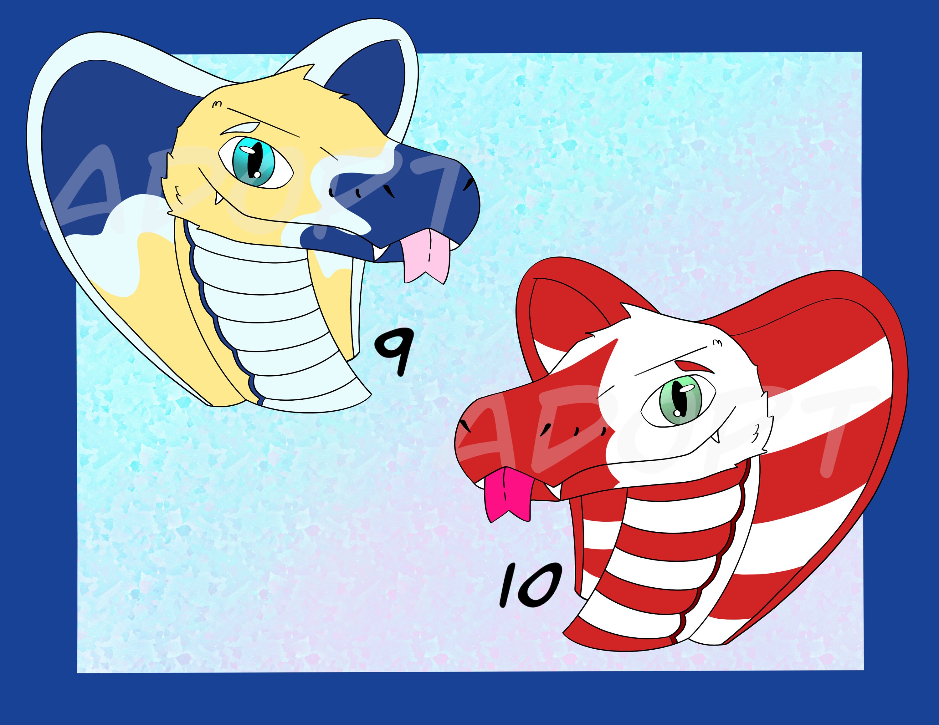 10 Fluffy Snake Adoptables hyper Toony Furry Fandom Anthropomorphic ...