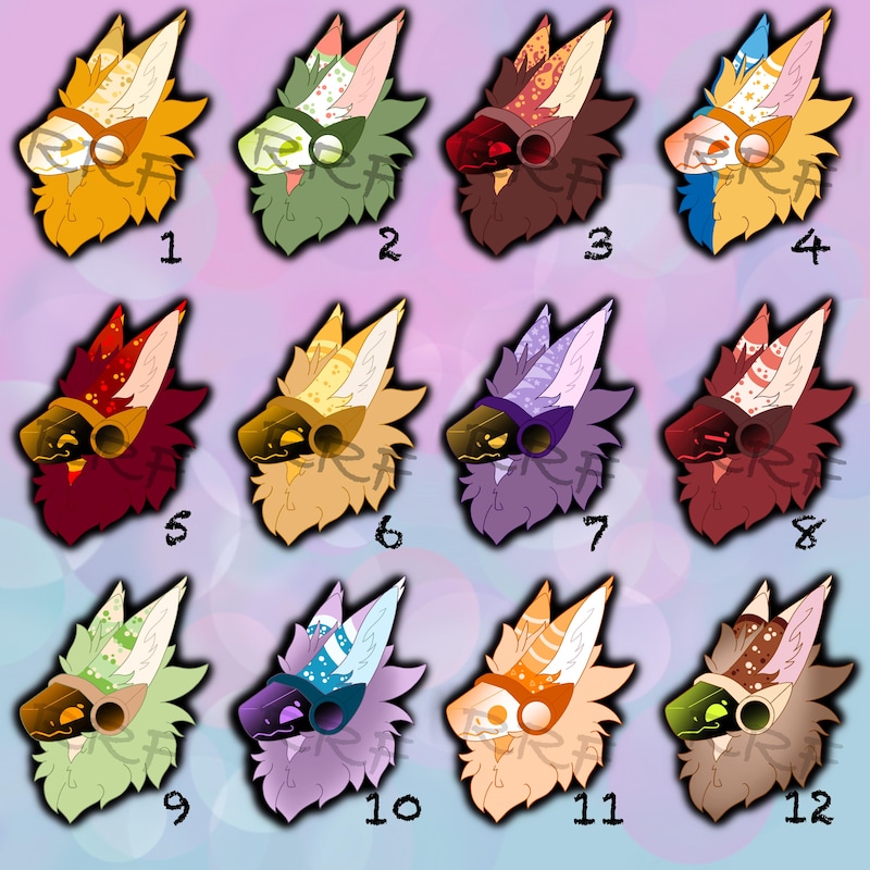 Protogen Reference Sheet Base - Etsy